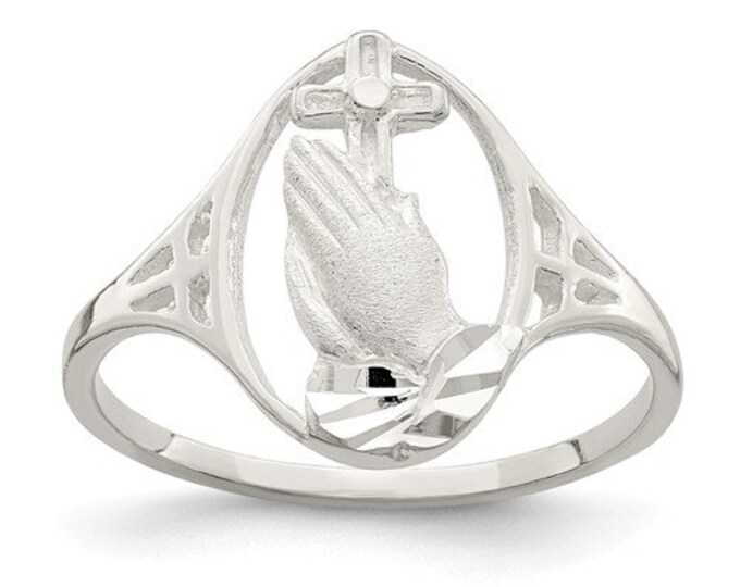 Sterling Silver Religious Ring - Etsy