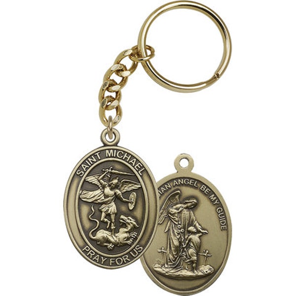 St Michael the Archangel Keychain - Etsy