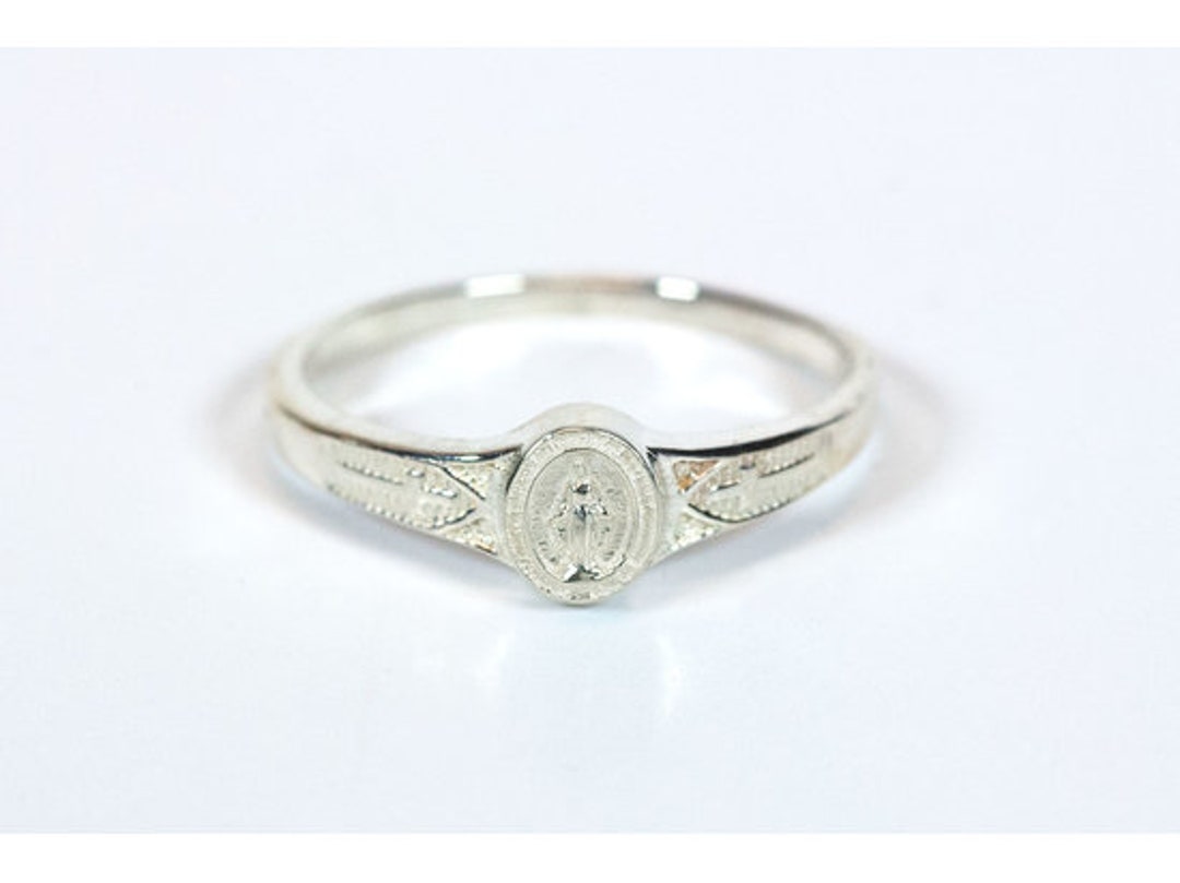 Sterling Silver Religious Ring - Etsy