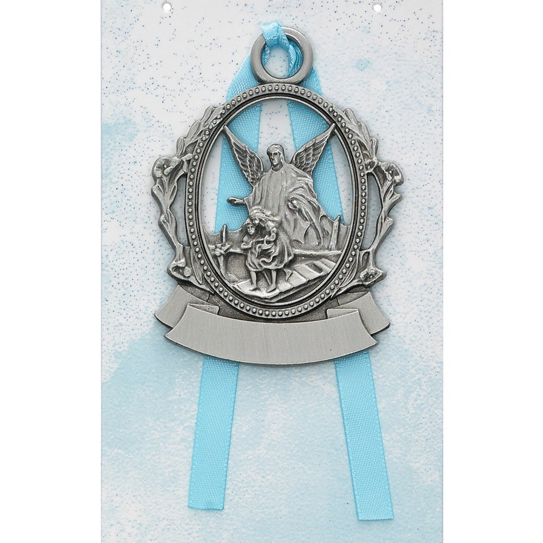 Engravable Pewter Crib Medal - Etsy
