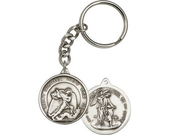 St Michael the Archangel Key Chain - Etsy