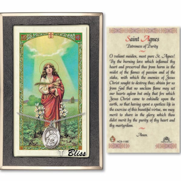St.agnes Prayer Card - Etsy