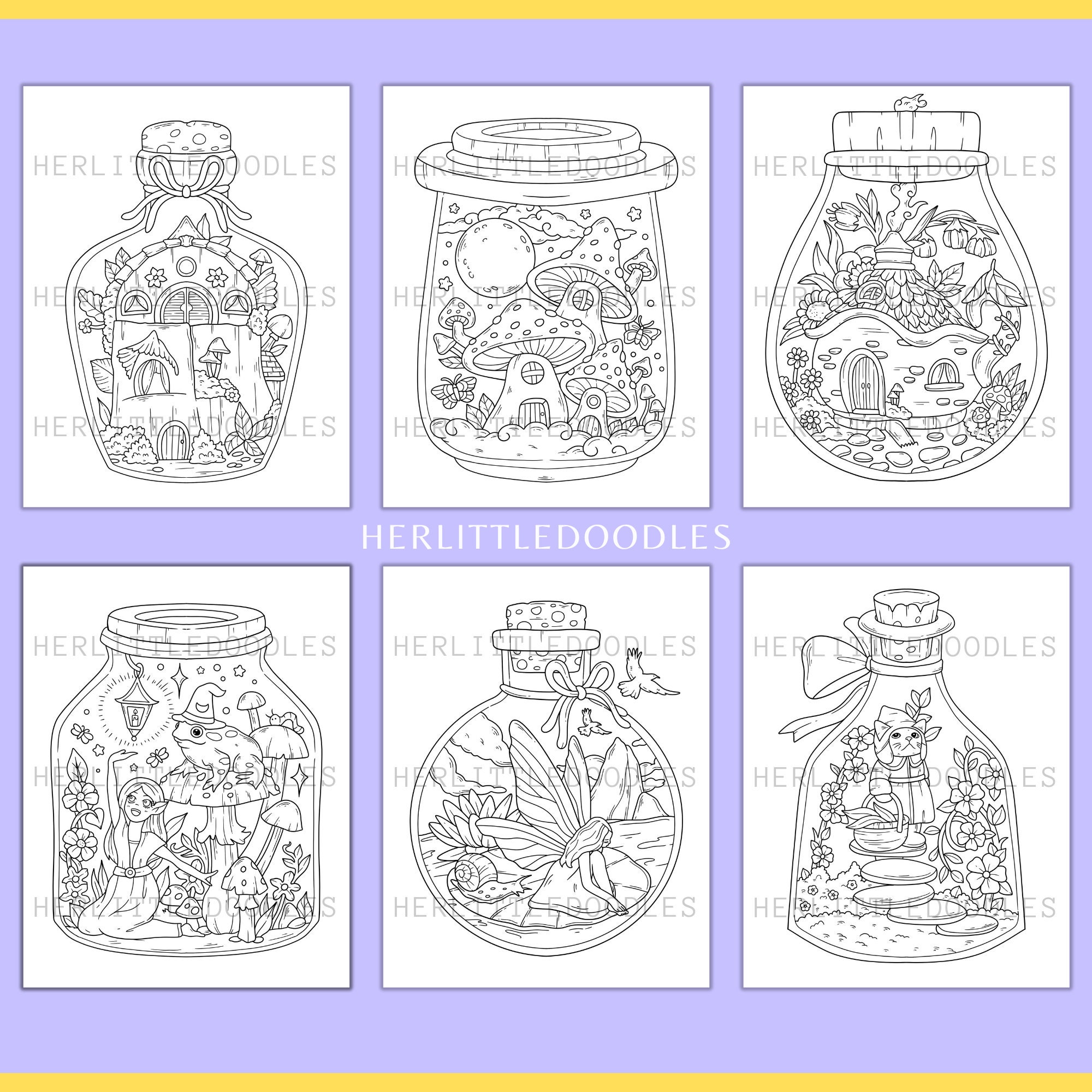 Life in A Jar Coloring Pages, Coloring Sheets, Coloring Pages for ...