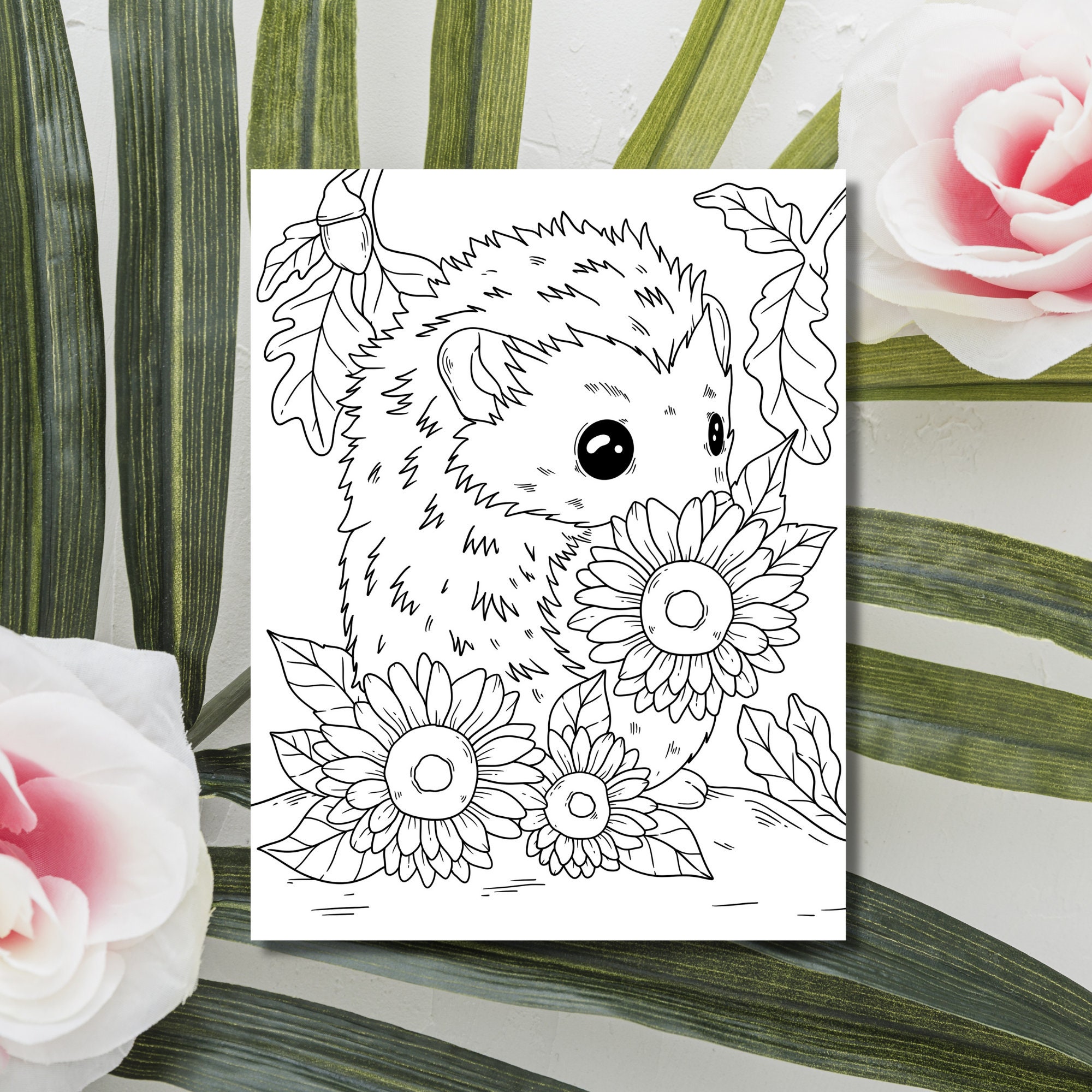 Cozy Autumn Coloring Pages: Fall Designs (PNG & PDF) - Etsy