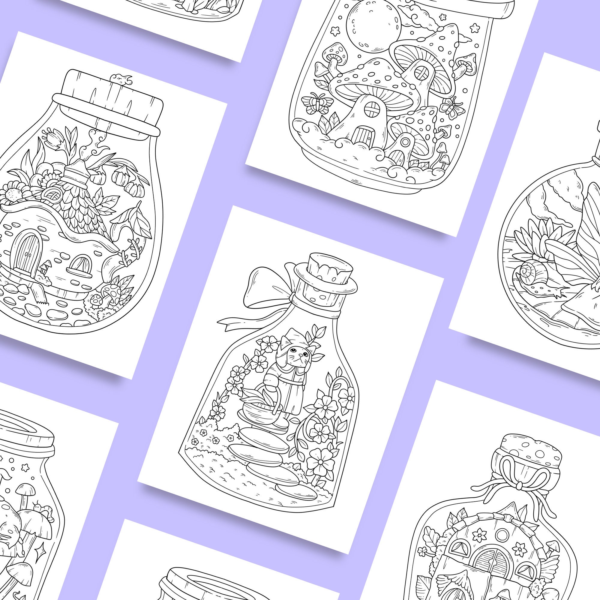 Life in A Jar Coloring Pages, Coloring Sheets, Coloring Pages for ...