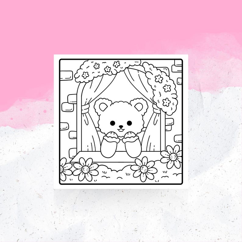 Cute and Cozy Friends, Coloring Sheets, Coloring Pages, Instant ...
