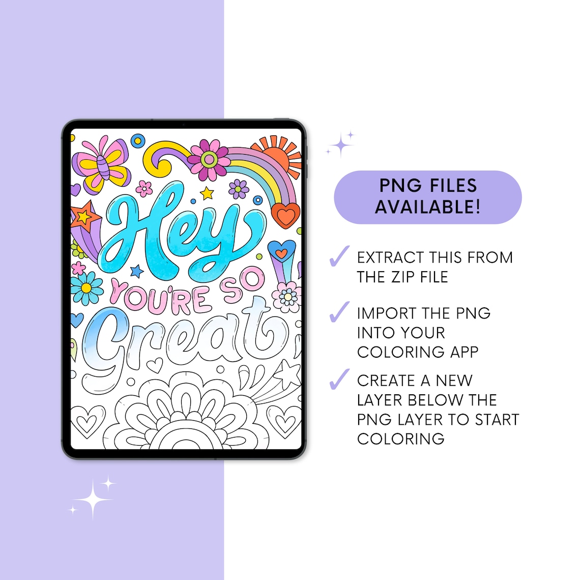 Mental Health Coloring Pages, Coloring Pages for Teen and Adults, Self ...