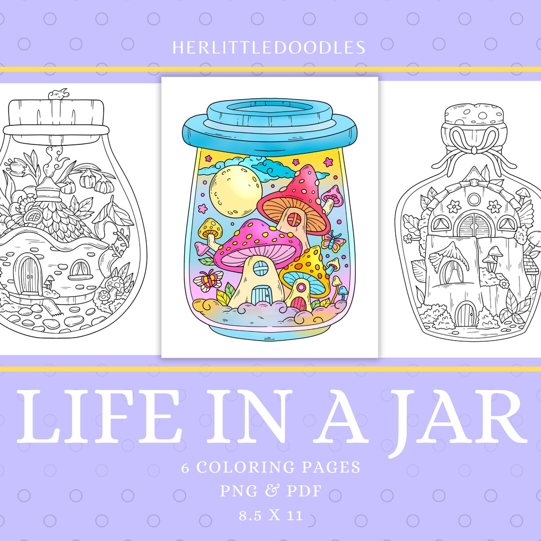Life in A Jar Coloring Pages, Coloring Sheets, Coloring Pages for ...