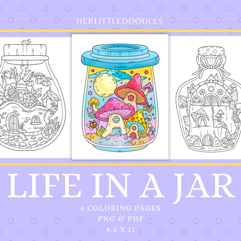 Life in A Jar Coloring Pages, Coloring Sheets, Coloring Pages for ...