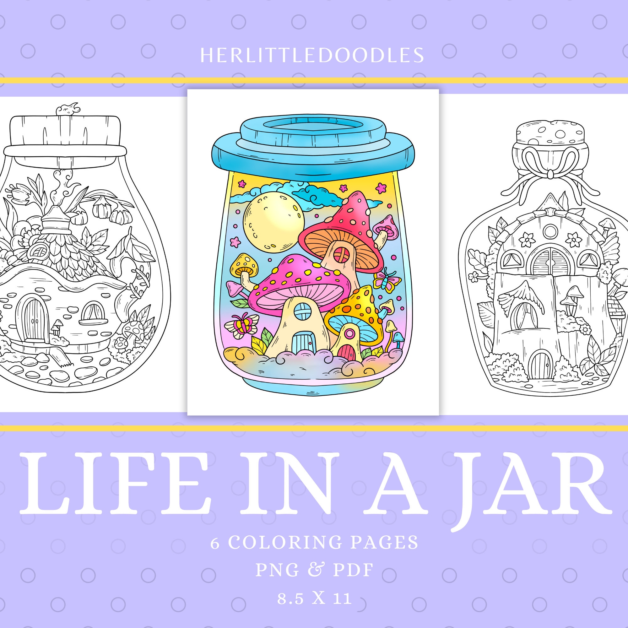 Life in A Jar Coloring Pages, Coloring Sheets, Coloring Pages for ...
