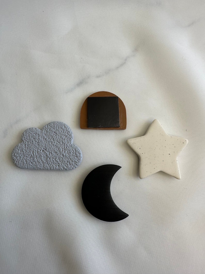 Handmade Polymer Clay Magnets|colorful Fridge Decor|boho Kitchen Decor ...