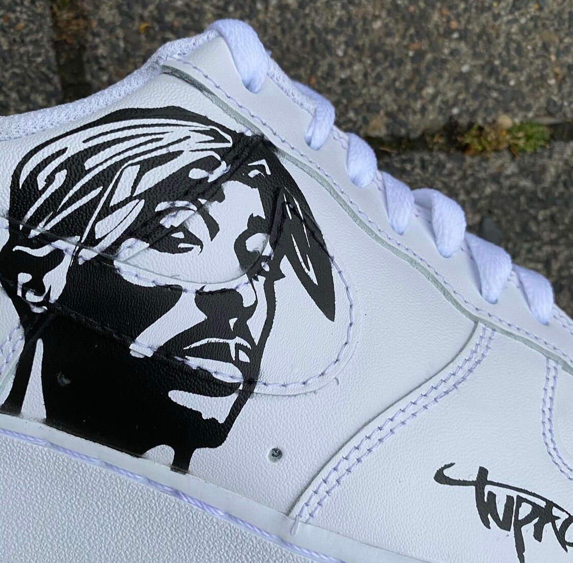 NEW TUPAC DESIGN Nike AF1 custom Design - Etsy