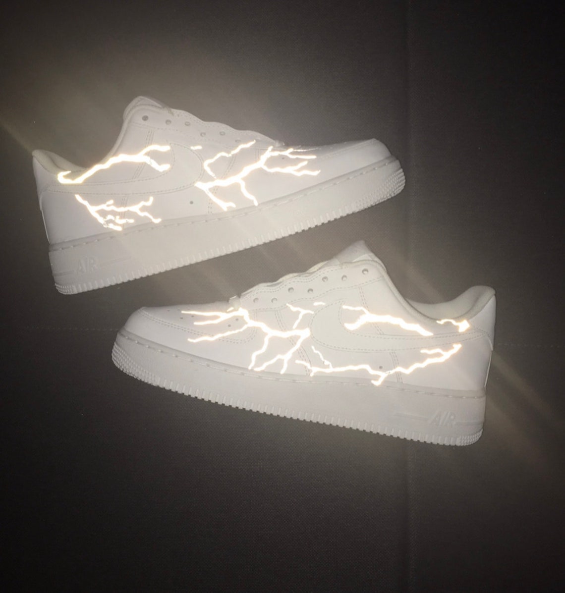 REFLECTIVE LIGHTNING AF1 model 2 - Etsy UK