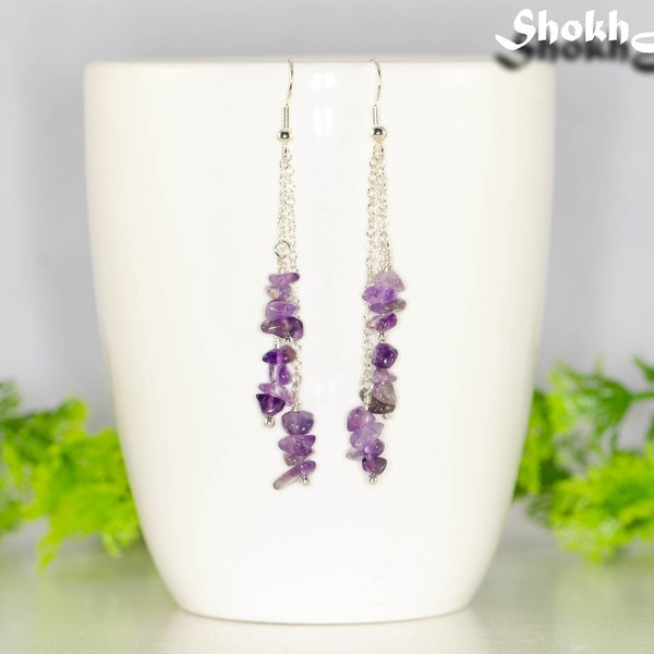 Crystal Chain Earrings - Etsy