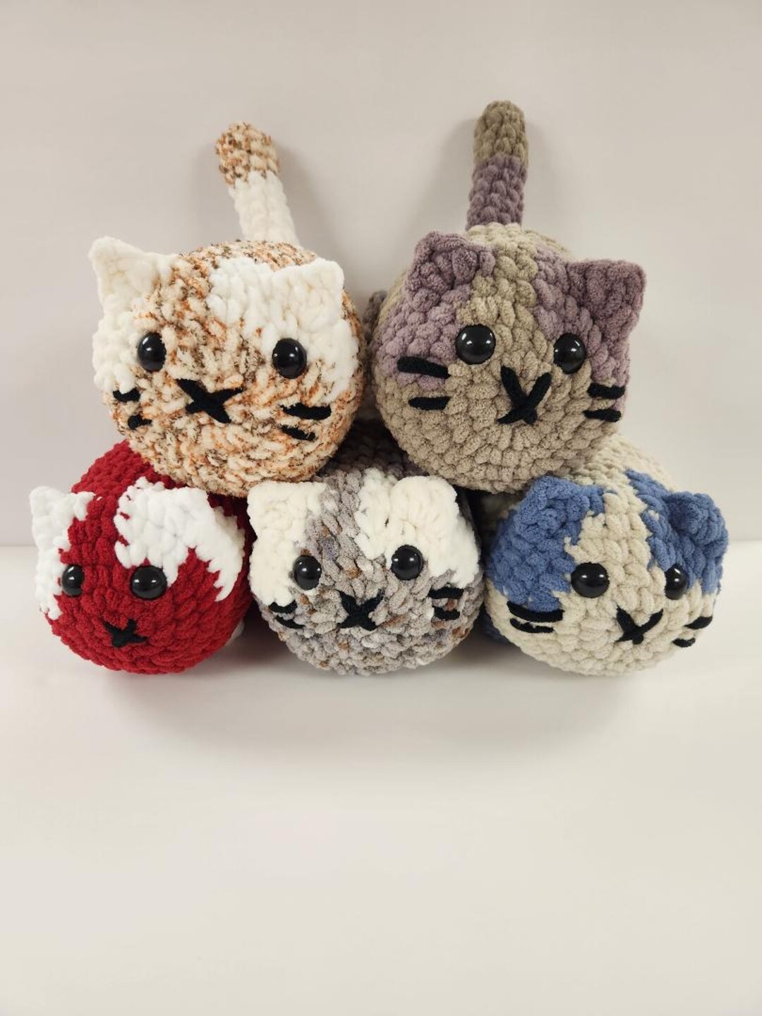 Loaf Cat Kitten Crochet Amigurumi Toy Cat Gift Knitted Fat Cat Loaf ...
