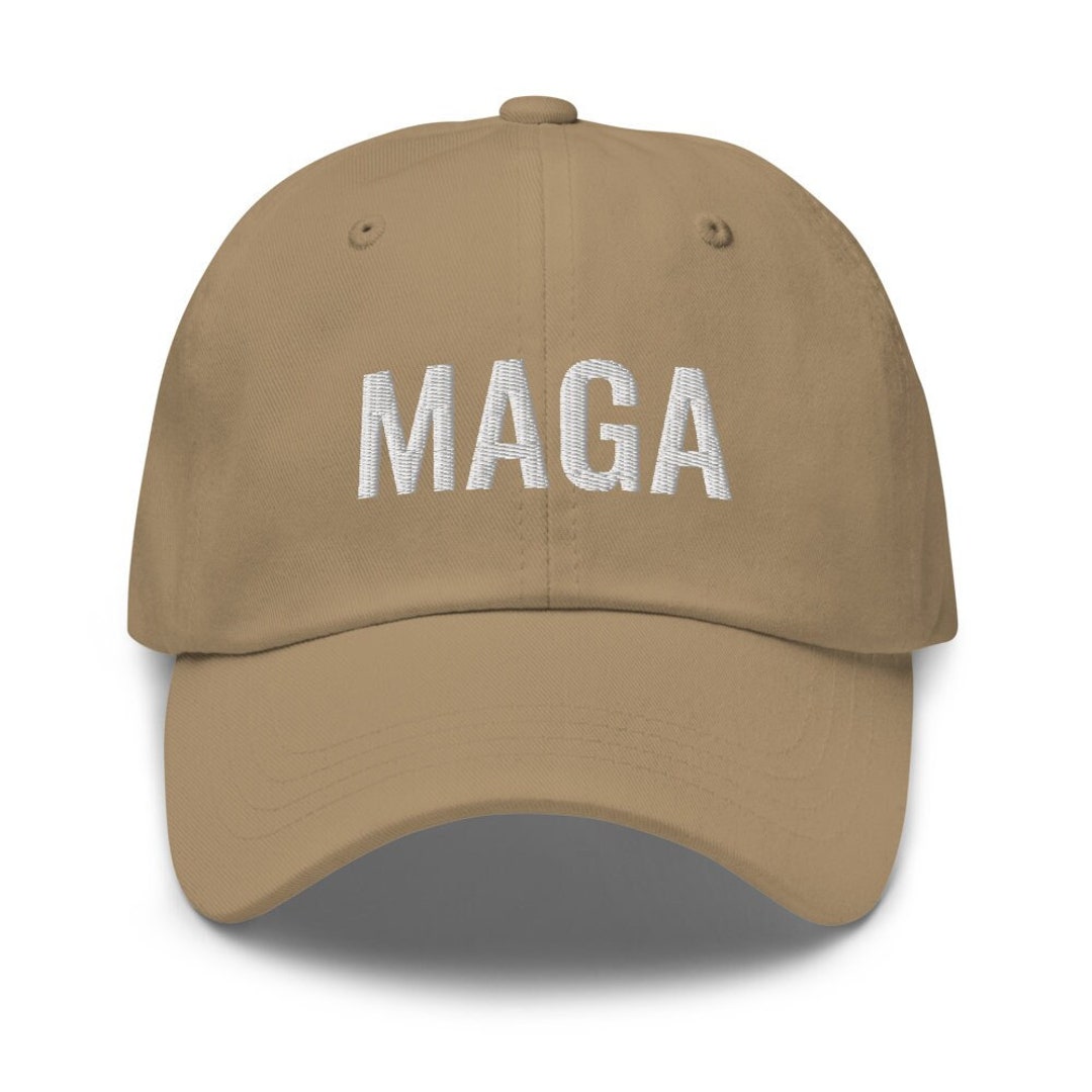 MAGA Baseball Cap by Redpill45, Khaki Tan Embroidered Make America ...