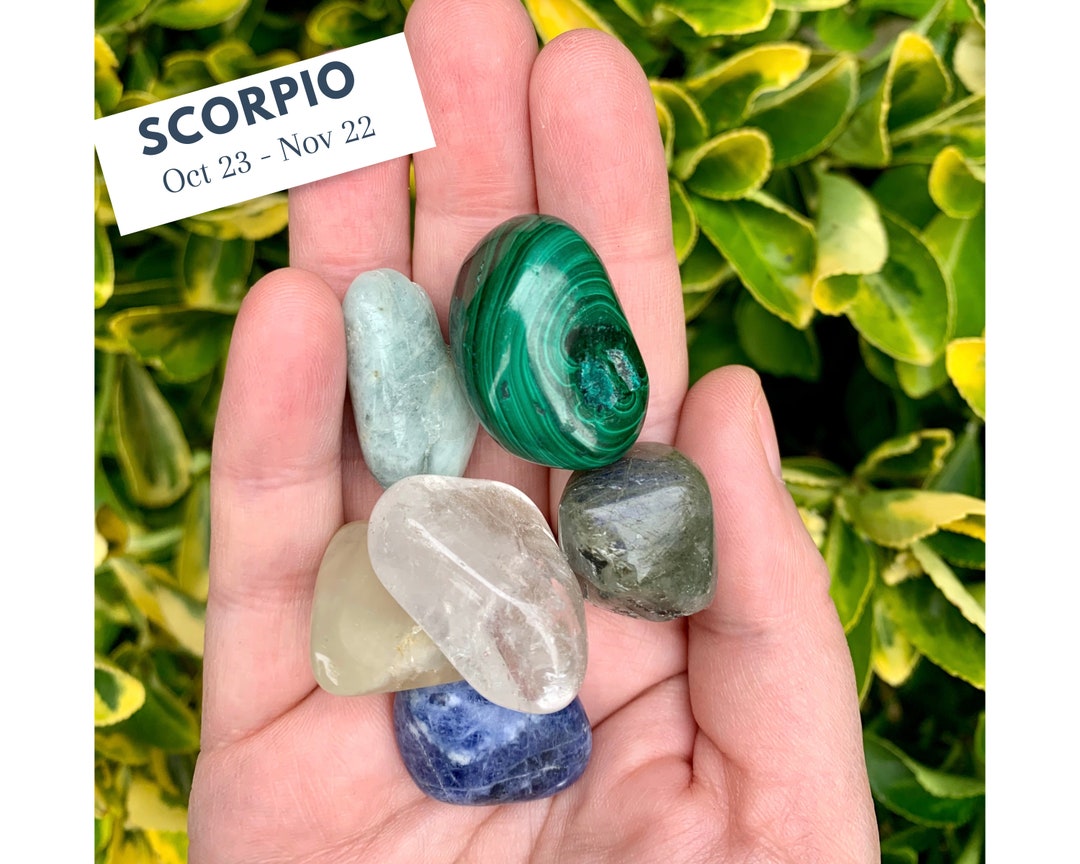 Scorpio Crystals Set for Zodiac Star Sign of the Scorpion in - Etsy UK