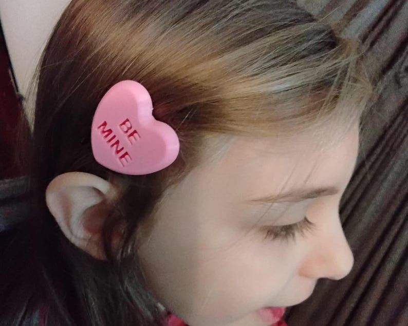 Conversation Heart Hairclips! Set of 2! - Etsy