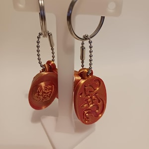 3D Printed Chinese New Year Lucky Charm Keychain - Etsy