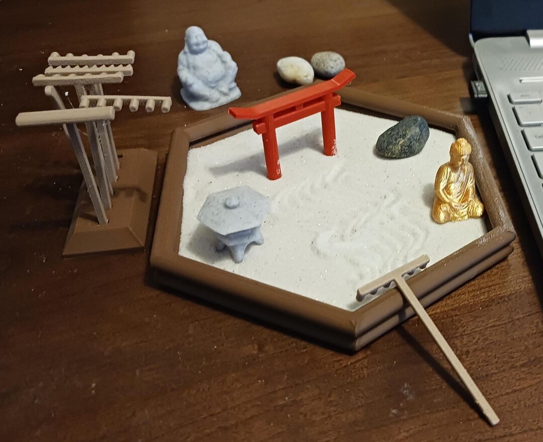 3D Printed DIY Desktop Zen Garden Kit - Etsy
