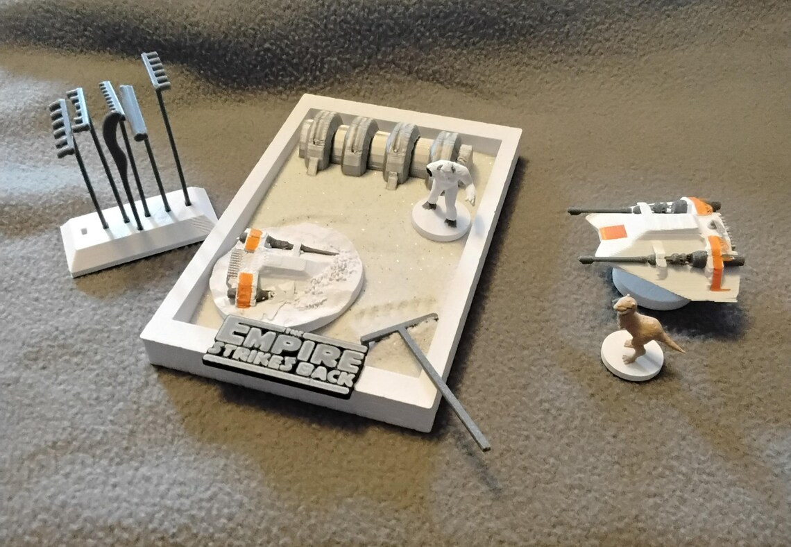 3D Printed DIY Desktop Star Wars Empire Strikes Back Themed Zen Garden ...