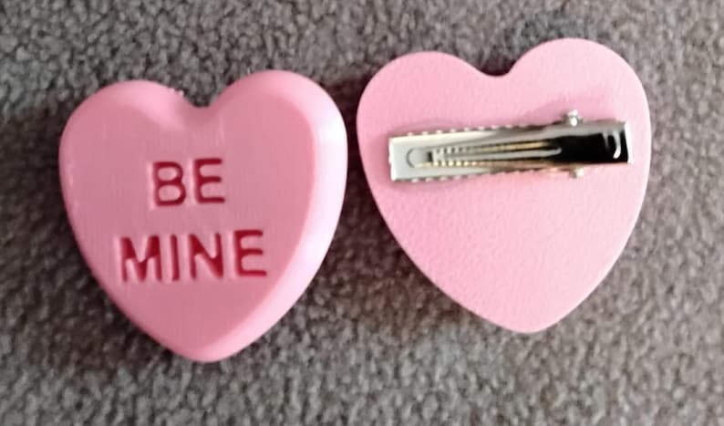 Conversation Heart Hairclips! Set of 2! - Etsy