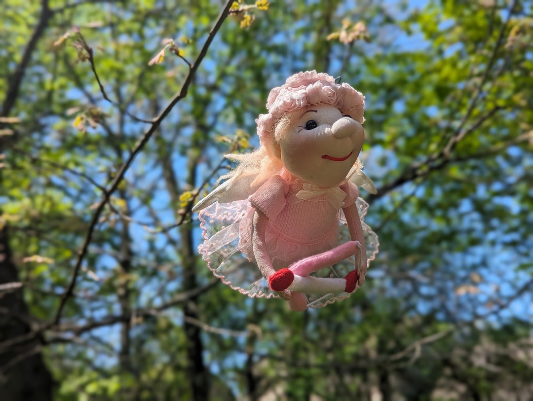 Handmade OOAK Hanging Cupid Doll 8-inch Fabric Art With Bare Bum Love ...