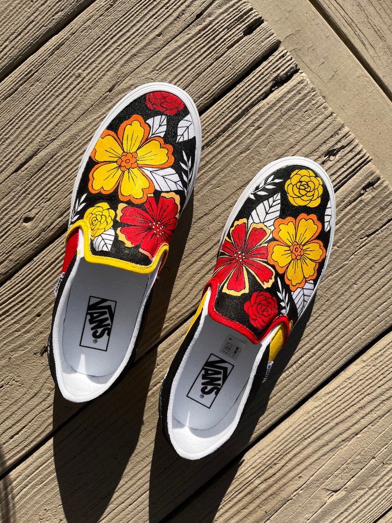 Custom Painted Vans - Etsy