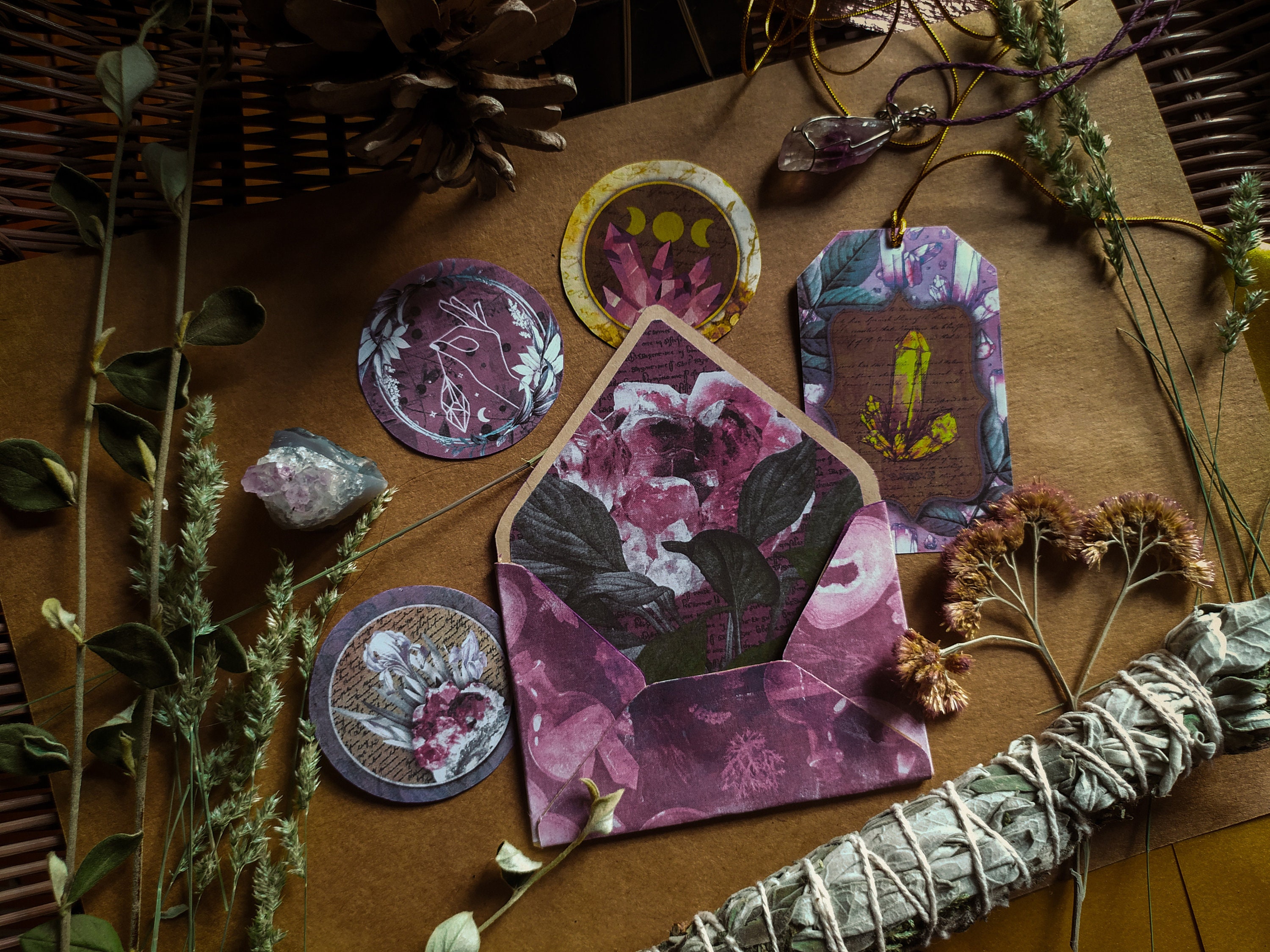 Printable AMETHYST Pages & Ephemera Book of Shadows - Etsy