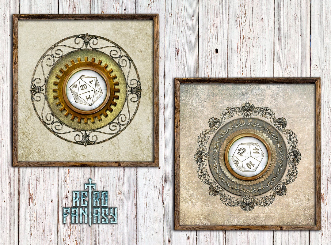 Role Playing Wall Art Set of 2 Prints Set of 2 Wall Art D&D Wall Art ...