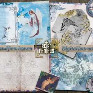 Postcard From Heaven Printable Digital Journal Kit • INSTANT Download ...