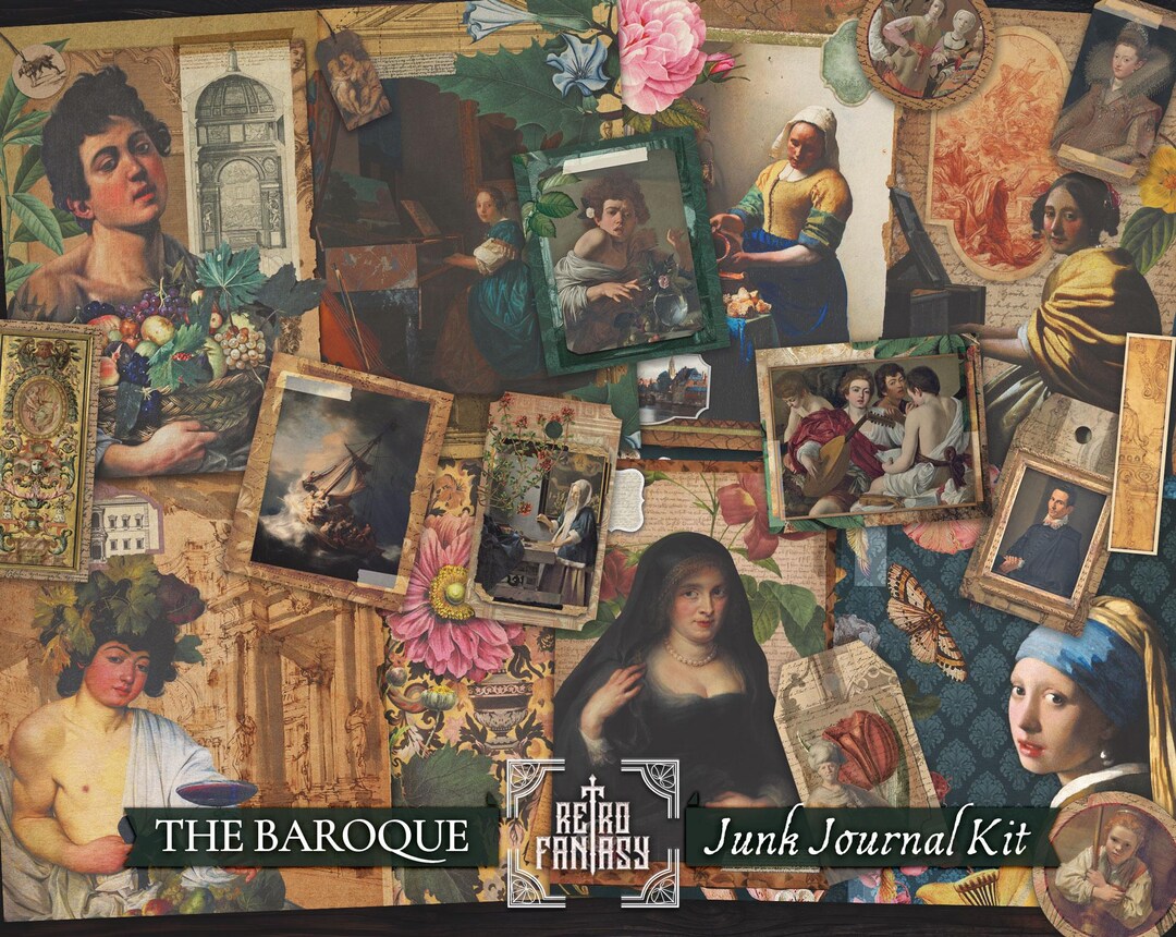 The Baroque • Digital Journal Kit Printable • Pages • Instant Download ...