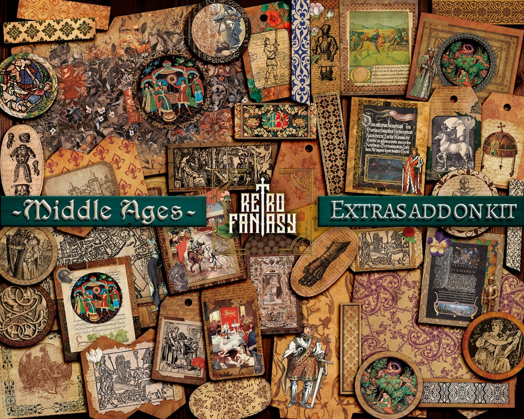 Middle Ages Digital Ephemera Kit • Extras Add on Kit • Digital Download ...