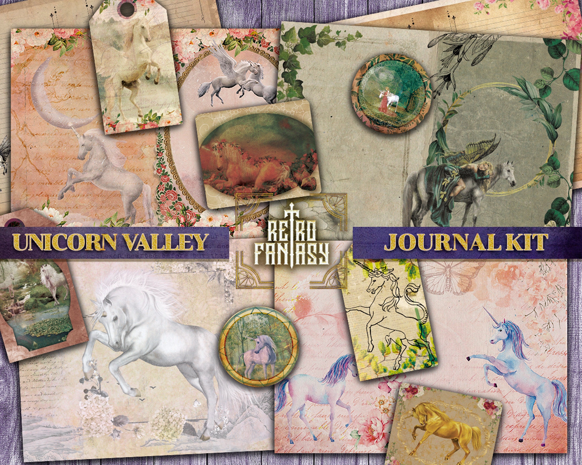 Unicorn Valley Journal Kit Unicorns Journal Kit - Etsy UK