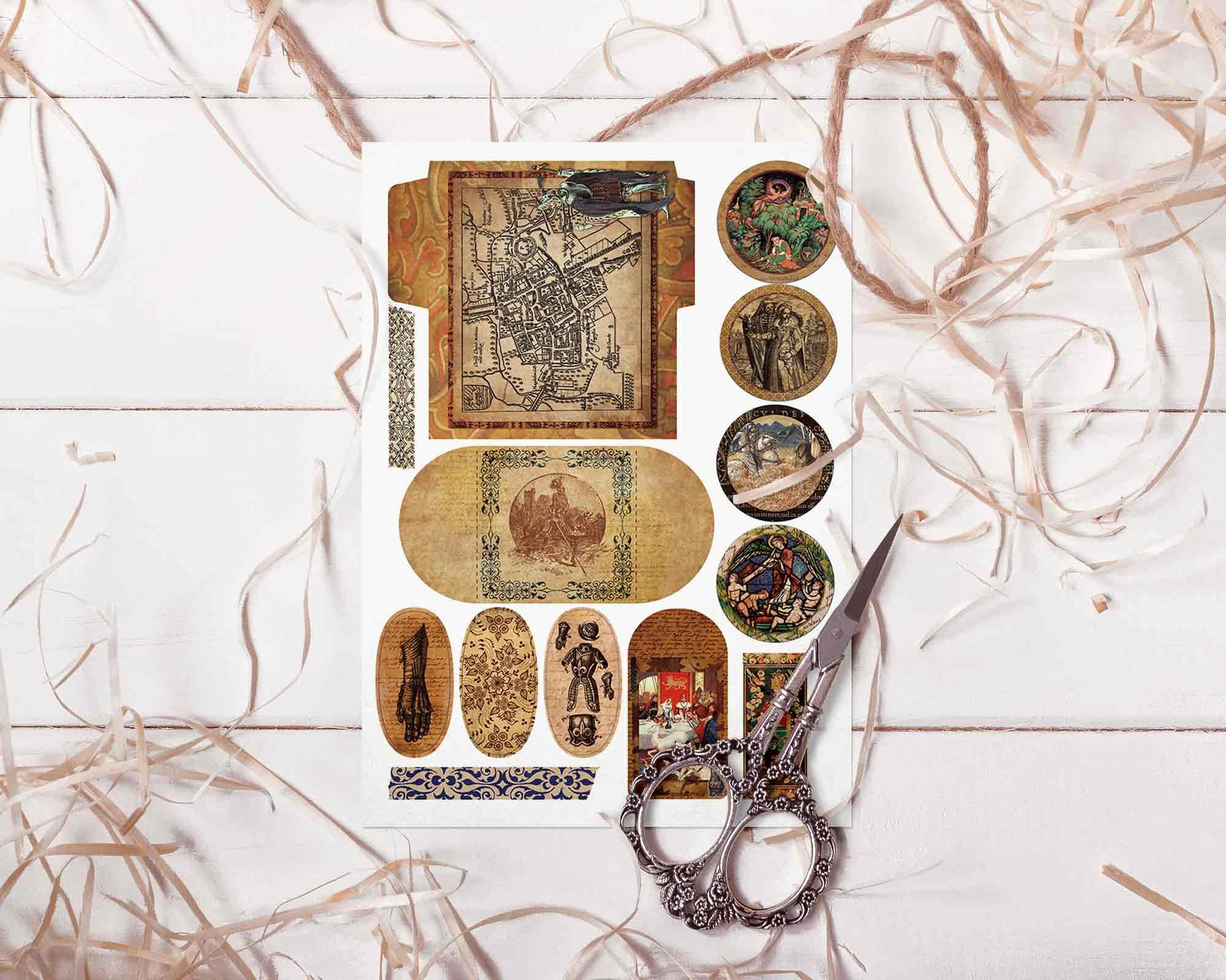 Middle Ages Digital Ephemera Kit Extras Add on Kit Digital - Etsy