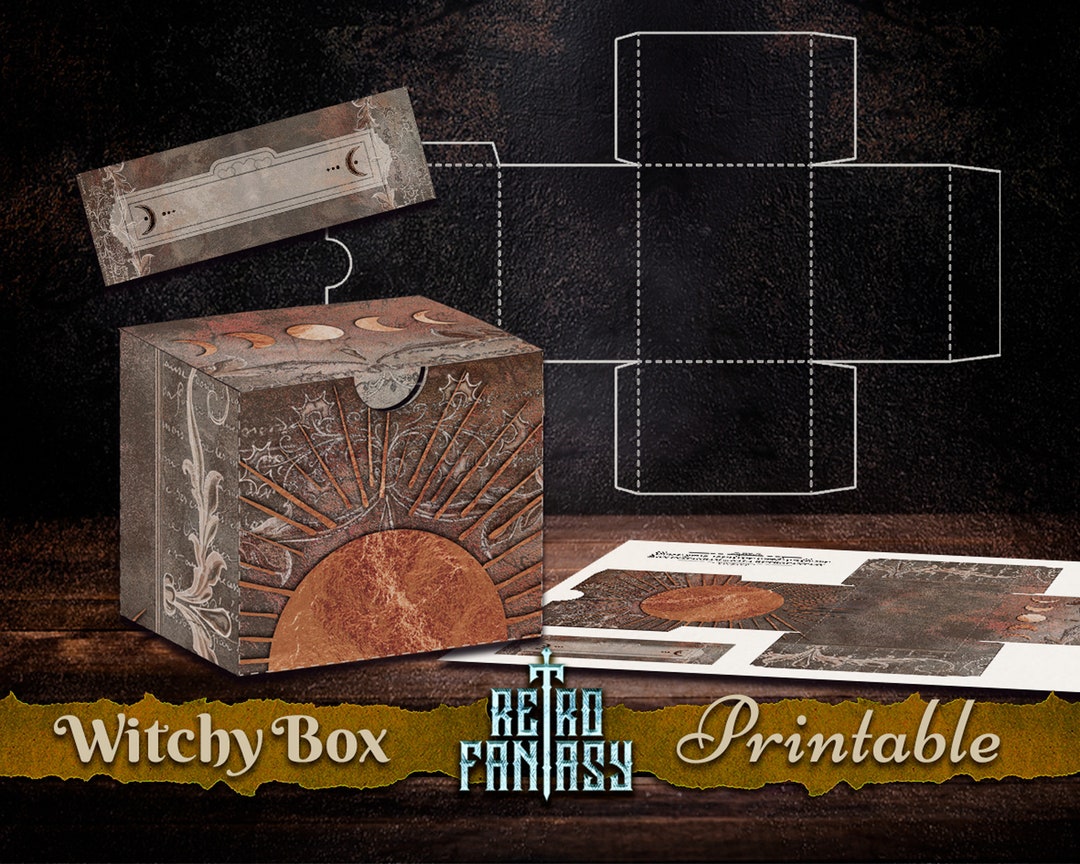 Witchy Printable Box • Book of Shadows • Magic • Wicca • Grimoire ...