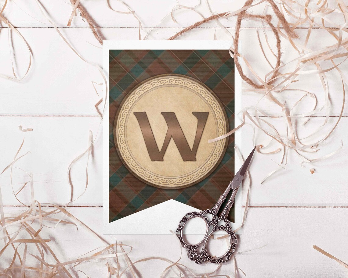 A Sassenach in Scotland Digital Bunting Scottish Party - Etsy