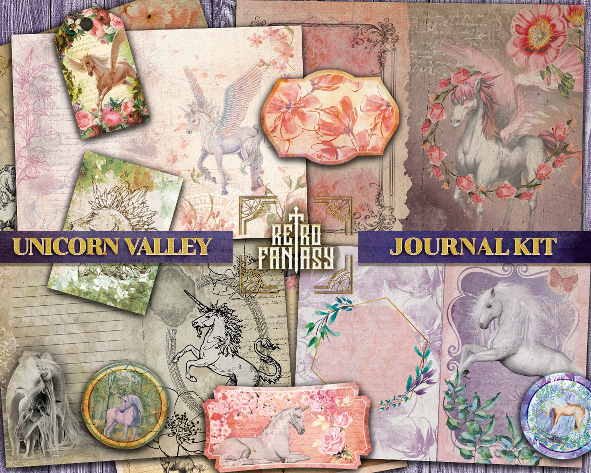 Unicorn Valley Journal Kit Unicorns Journal Kit - Etsy UK