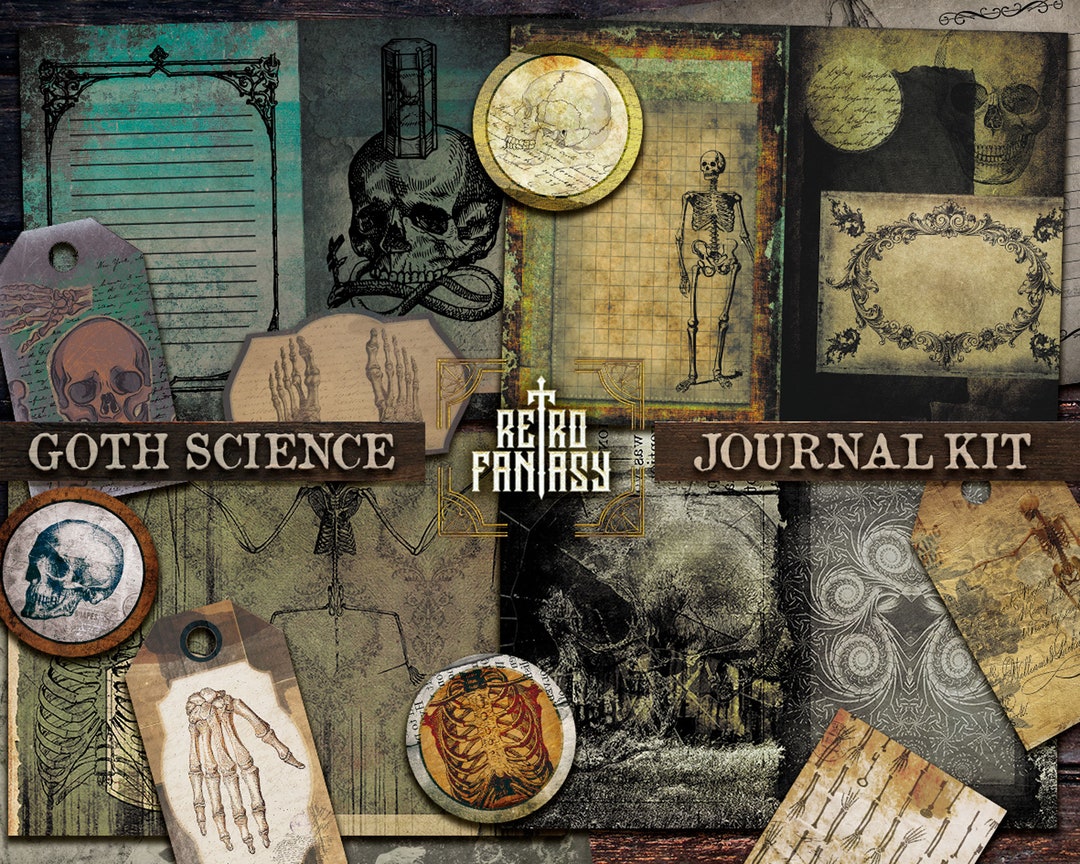 Goth Science Journal Kit • INSTANT Download • Halloween • Gothic ...