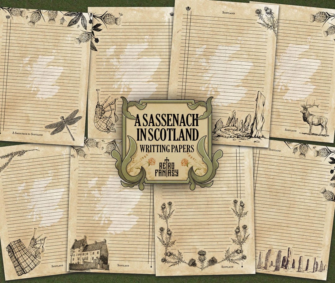 Vintage Scotland Writting Paper • Scottish Junk Journal Kit • Printable ...