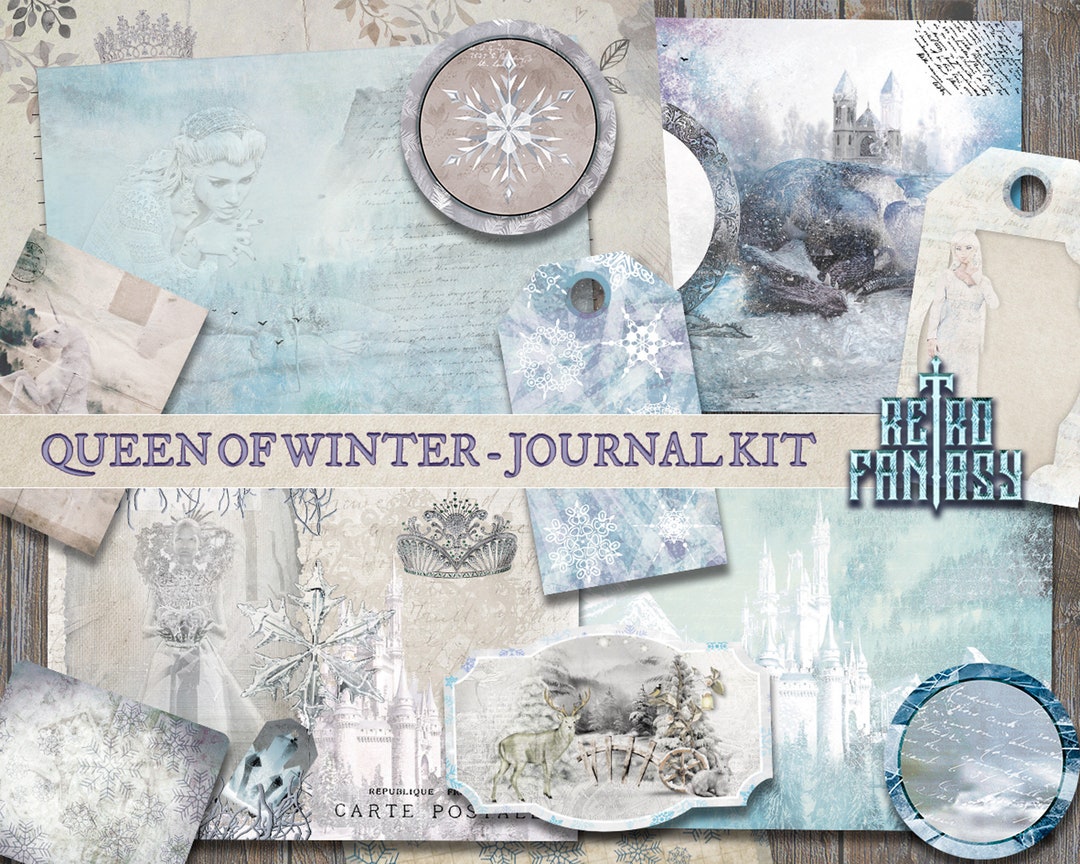Queen of Winter Digital Journal Kit • INSTANT Download • Winter Journal ...