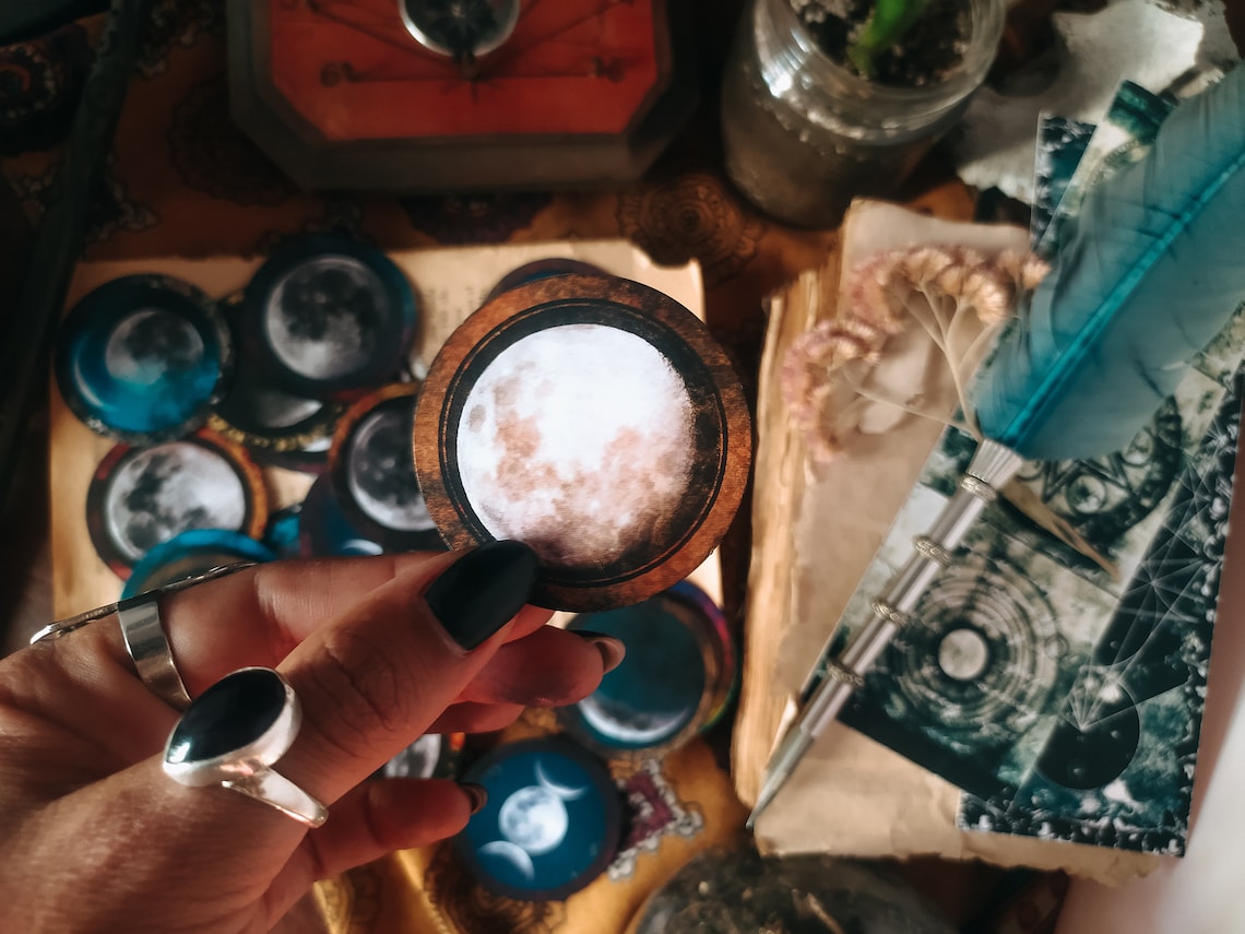 Printable Book of Shadows 18 Moon Phases Circle Tags Magic - Etsy