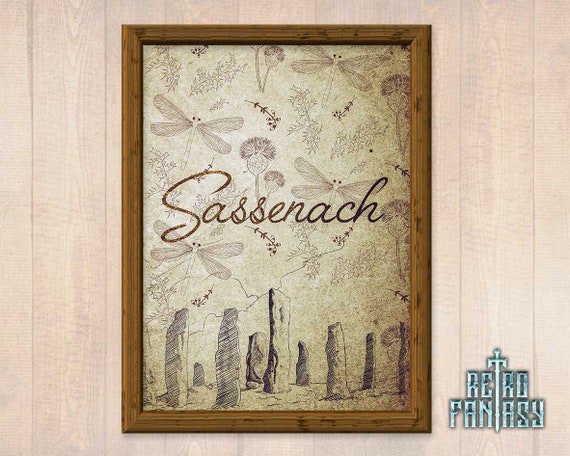 Sassenach Poster Sassenach Pattern Wall Art Scottish | Etsy