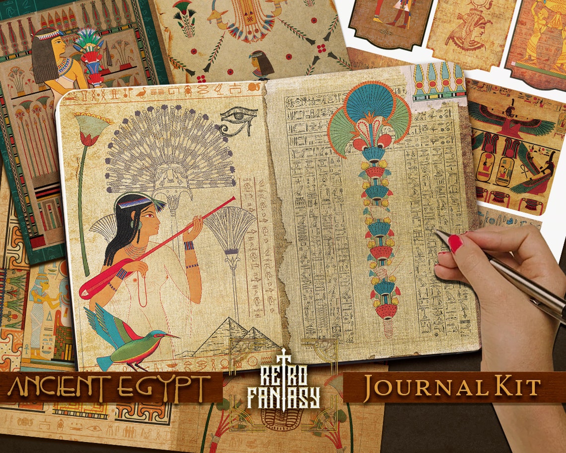 Ancient Egypt Digital Journal Kit Egypt Junk Journal Kit | Etsy