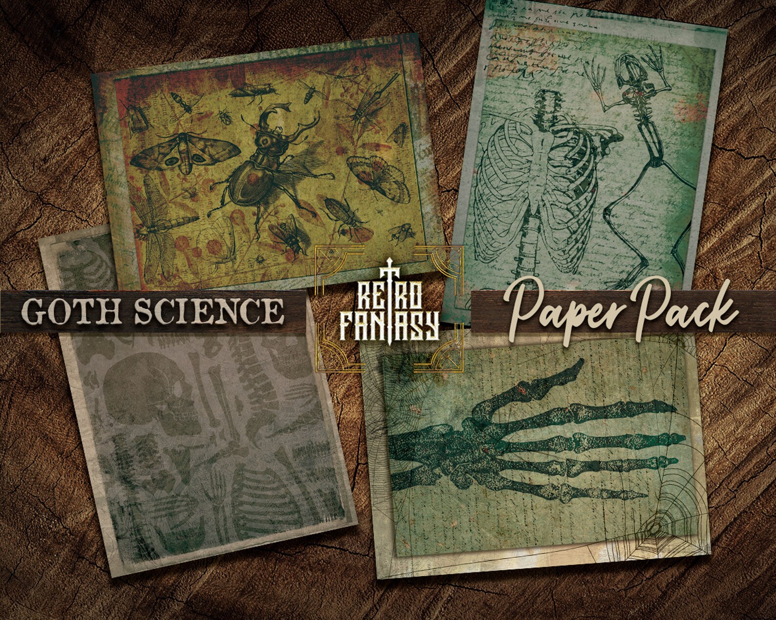 Goth Science Paper Pack • INSTANT Download • Gothic Journal • Dark ...