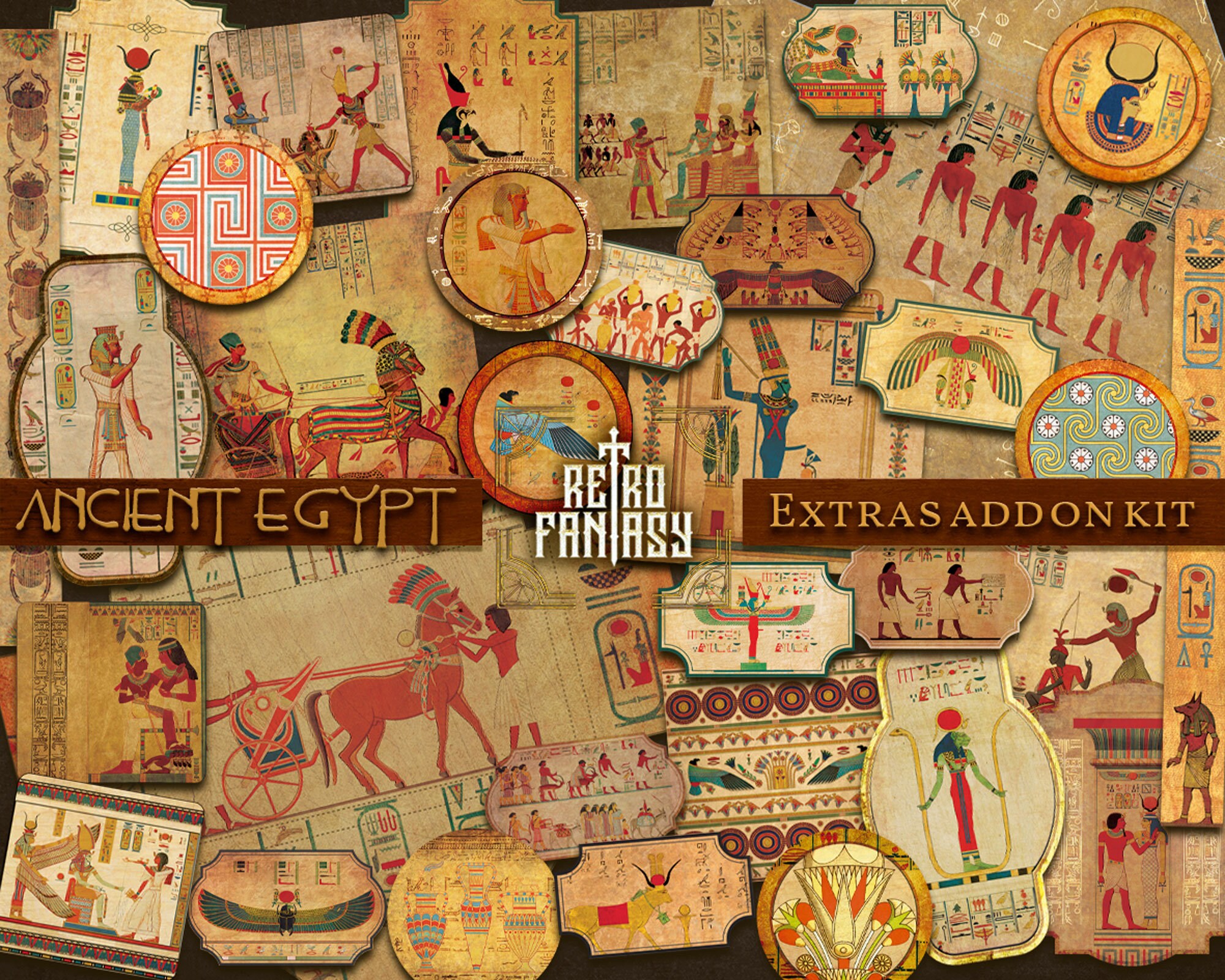 Ancient Egypt Extras Add on Kit Digital Ephemera Egypt - Etsy UK