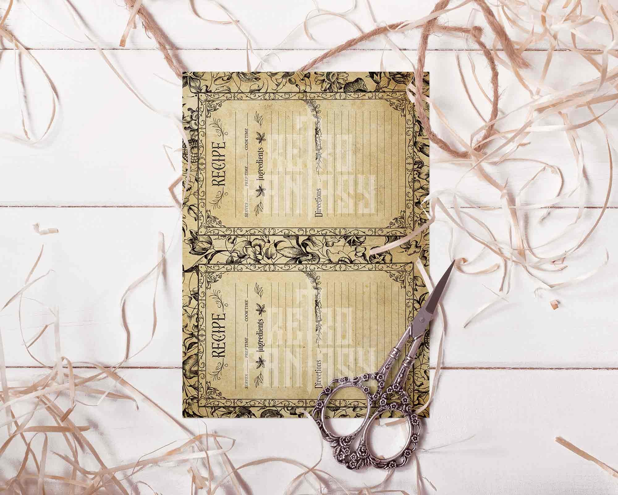 Recipe Pages • Printable • Magic • BOS • Wicca • Grimoire • Digital ...
