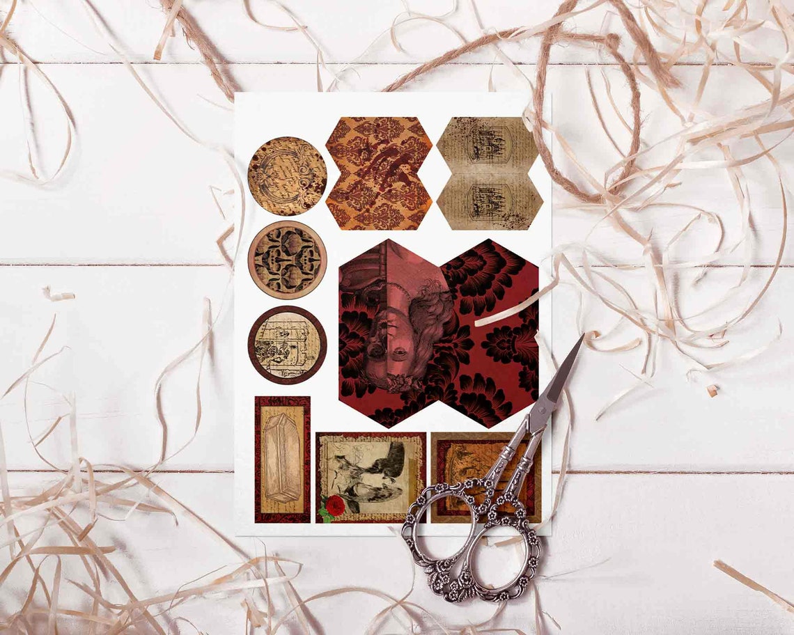 House of Vampires Ephemera Kit Digital Download - Etsy