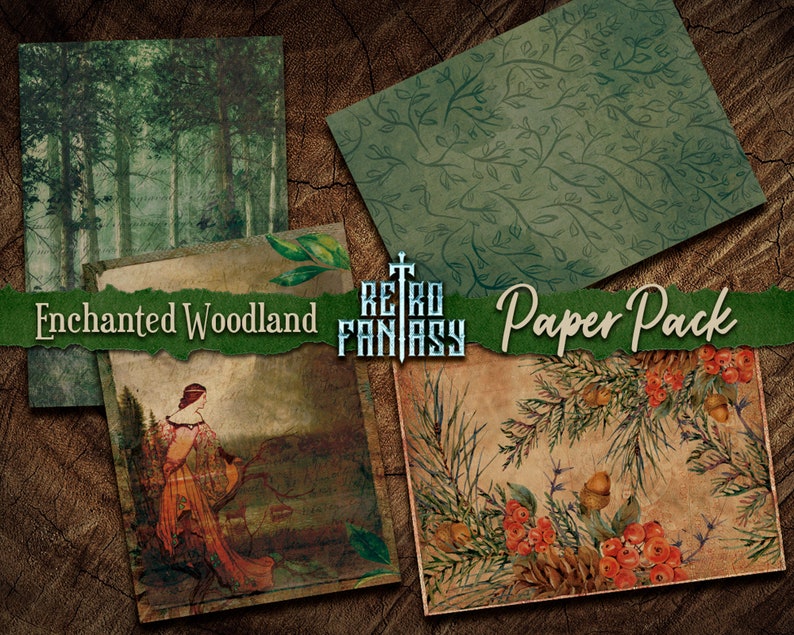 Enchanted Woodland Printable Paper Pack | INSTANT Download | Woodland ...