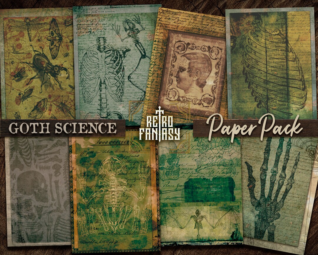 Goth Science Paper Pack • INSTANT Download • Gothic Journal • Dark ...